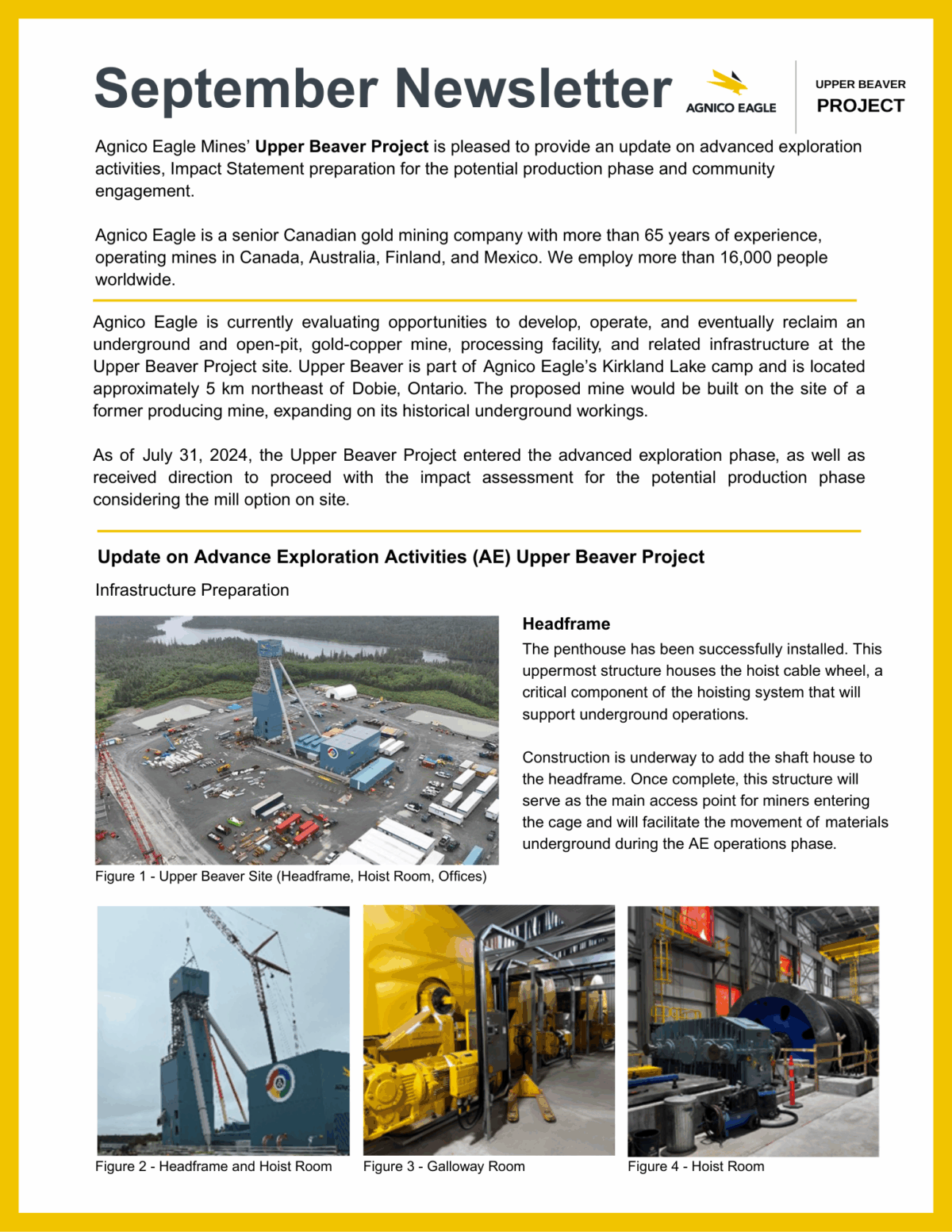 APRIL 2025 Newsletter – Upper Beaver Project – Agnico Eagle Mines Ltd.